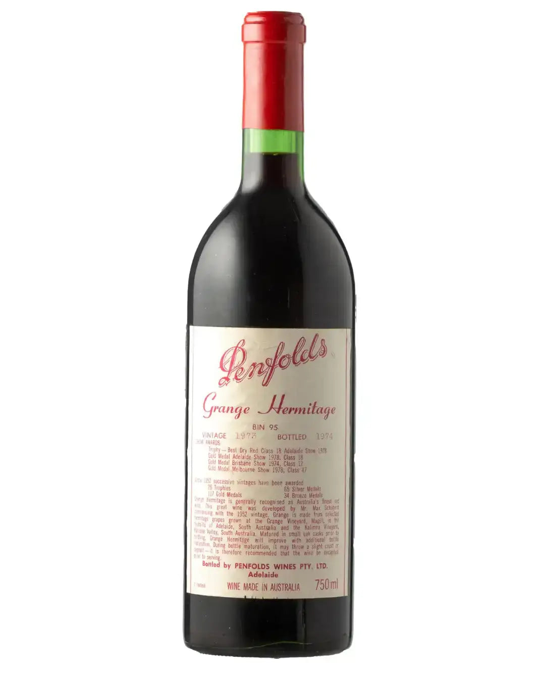 1973 Penfolds Bin 95 Grange Shiraz 750ml (Clinic 2000/2001) – Craft ...