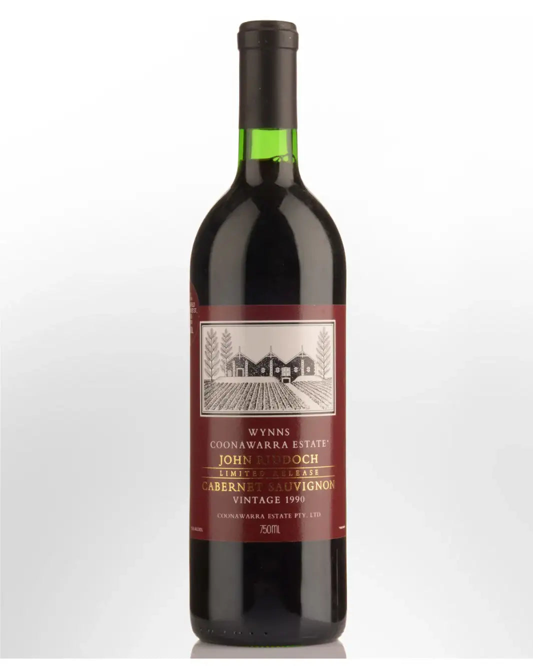 1990 Wynns Coonawarra Estate John Riddoch Cabernet Sauvignon 750ml ...