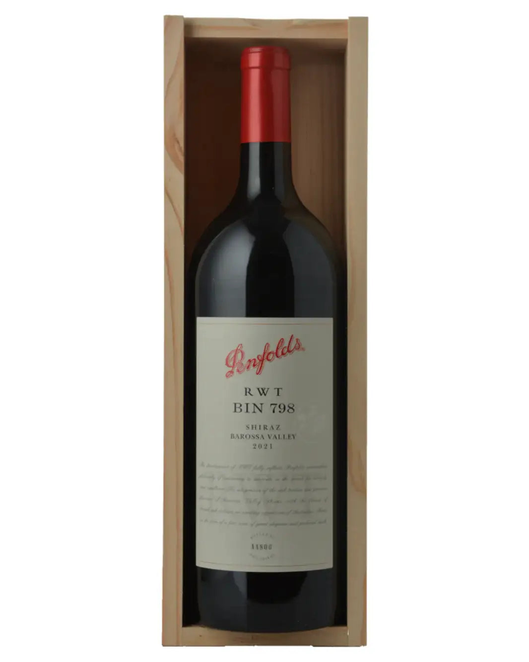 2021 Penfolds RWT Bin 798 Shiraz 1.5L Magnum Wooden Box – Craft ...
